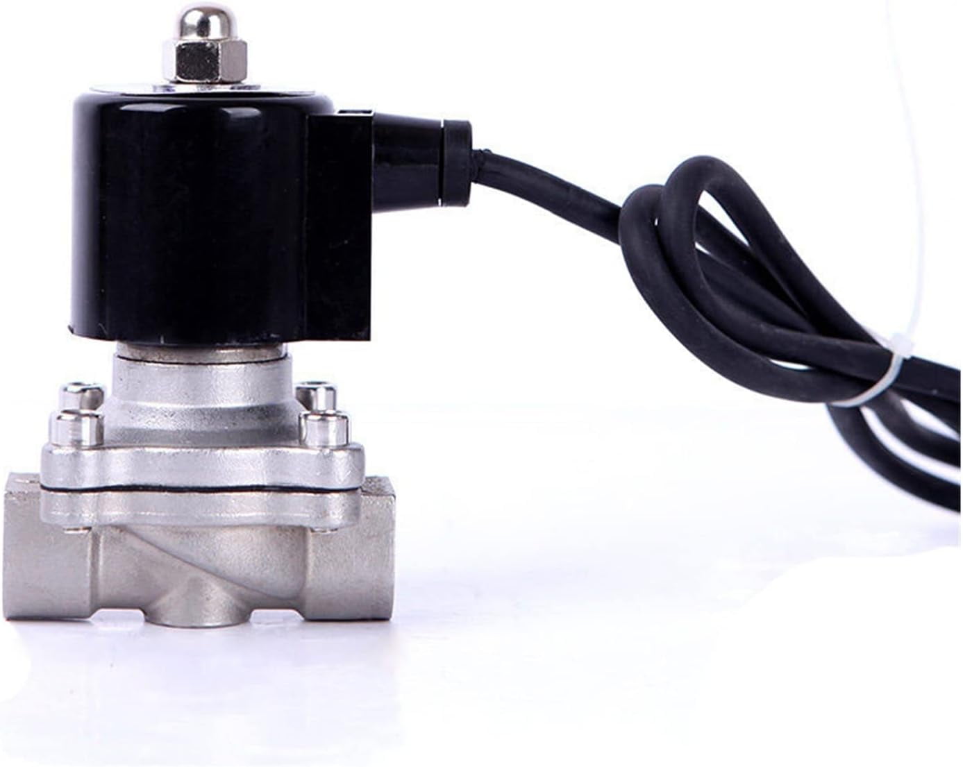3/8" Normally Closed 304 Stainless Steel Fountain Solenoid Valve 110V 24V 12V 24v Solenoid Valve ...