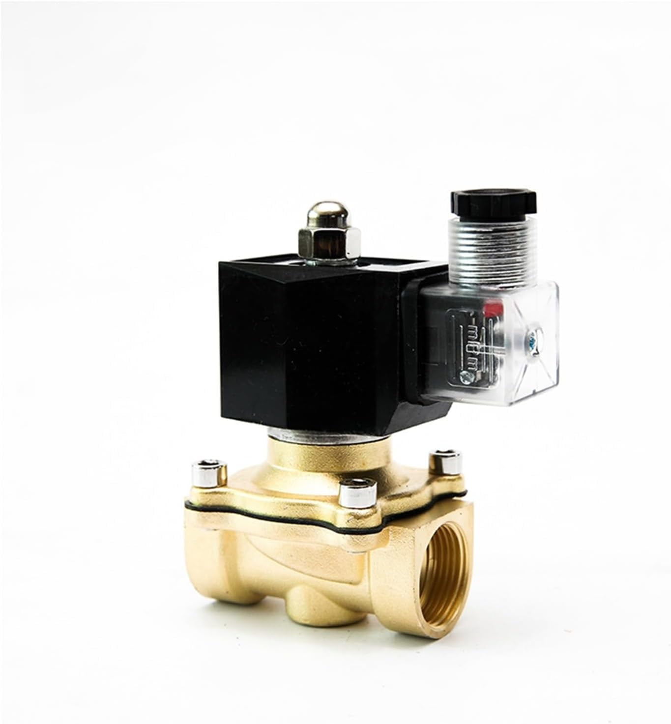 3/8"Normally Closed Brass Electric Solenoid Valve IP65 Waterproof Brass ...