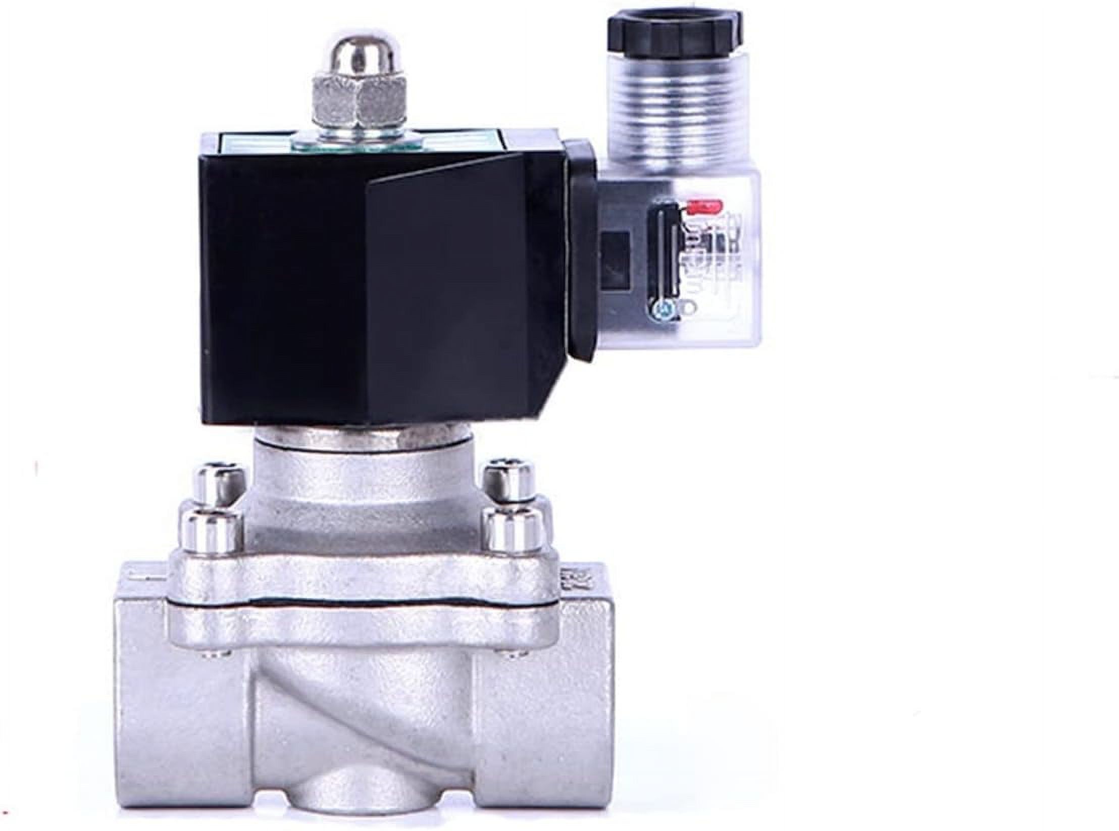 3/8" Normally Closed Stainless Steel Solenoid Valve Waterproof Solenoid Valve With LED Power ...