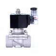 3/8" Normally Closed Stainless Steel Solenoid Valve Waterproof Solenoid Valve With LED Power ...