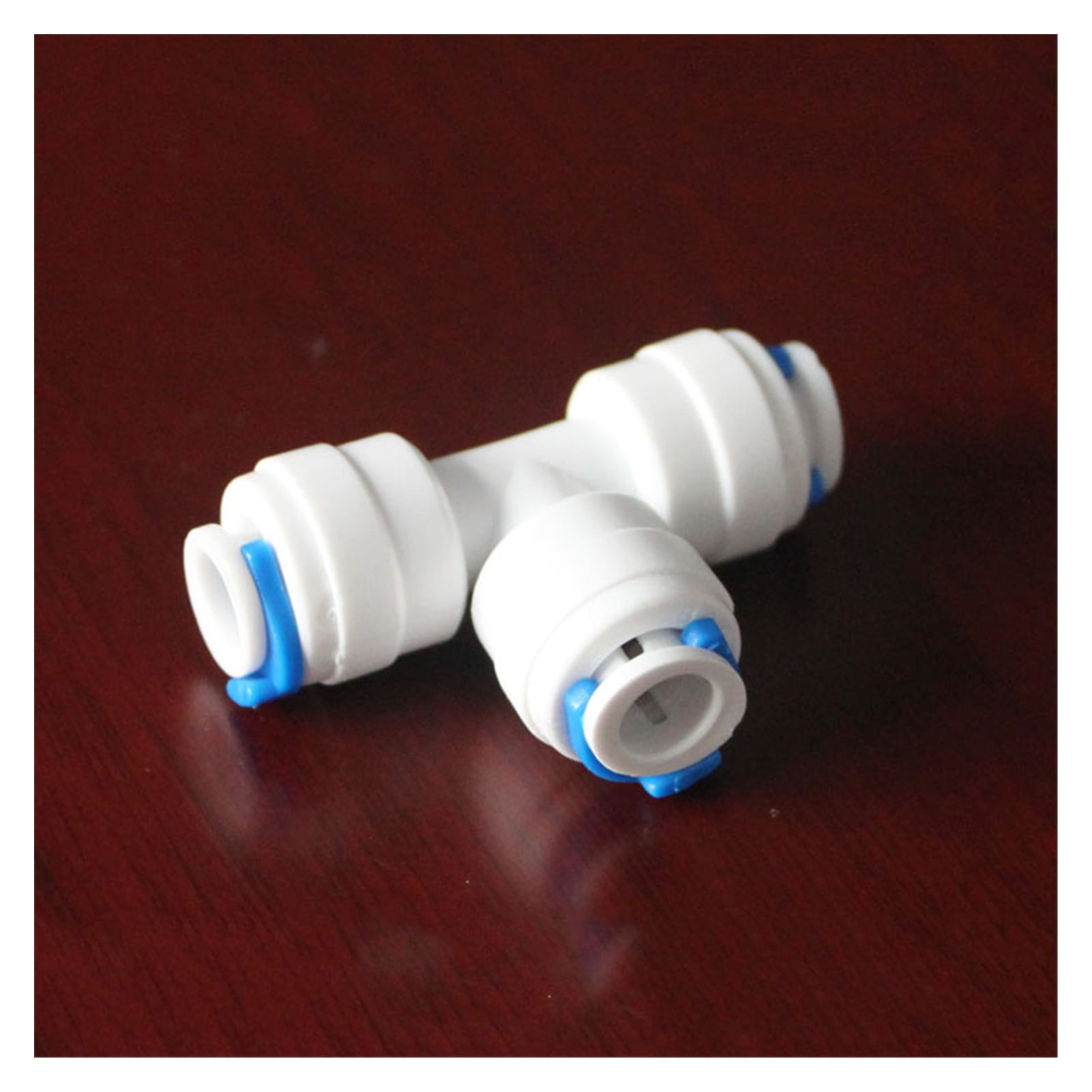 3/8" OD Tube Qucik Connection Tee Type RO Water Connector Aquarium ...