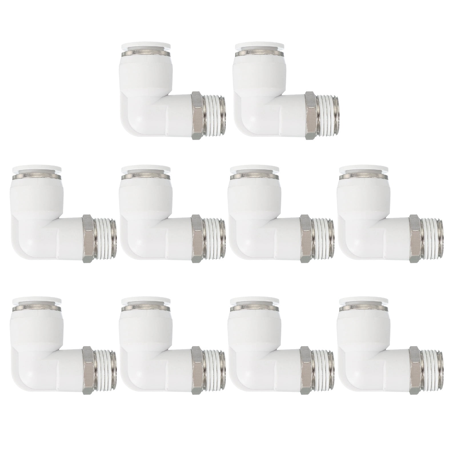 3/8"PT Push to Fitting, 10 Pack 12mm Pneumatic Air Quick Connector Male ...