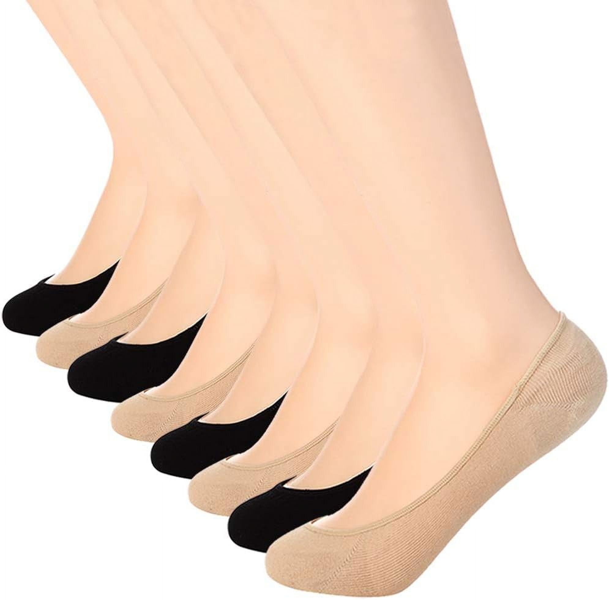 3-8 Pairs Ultra Low Cut Liner Socks Women No Show Non Slip Hidden ...