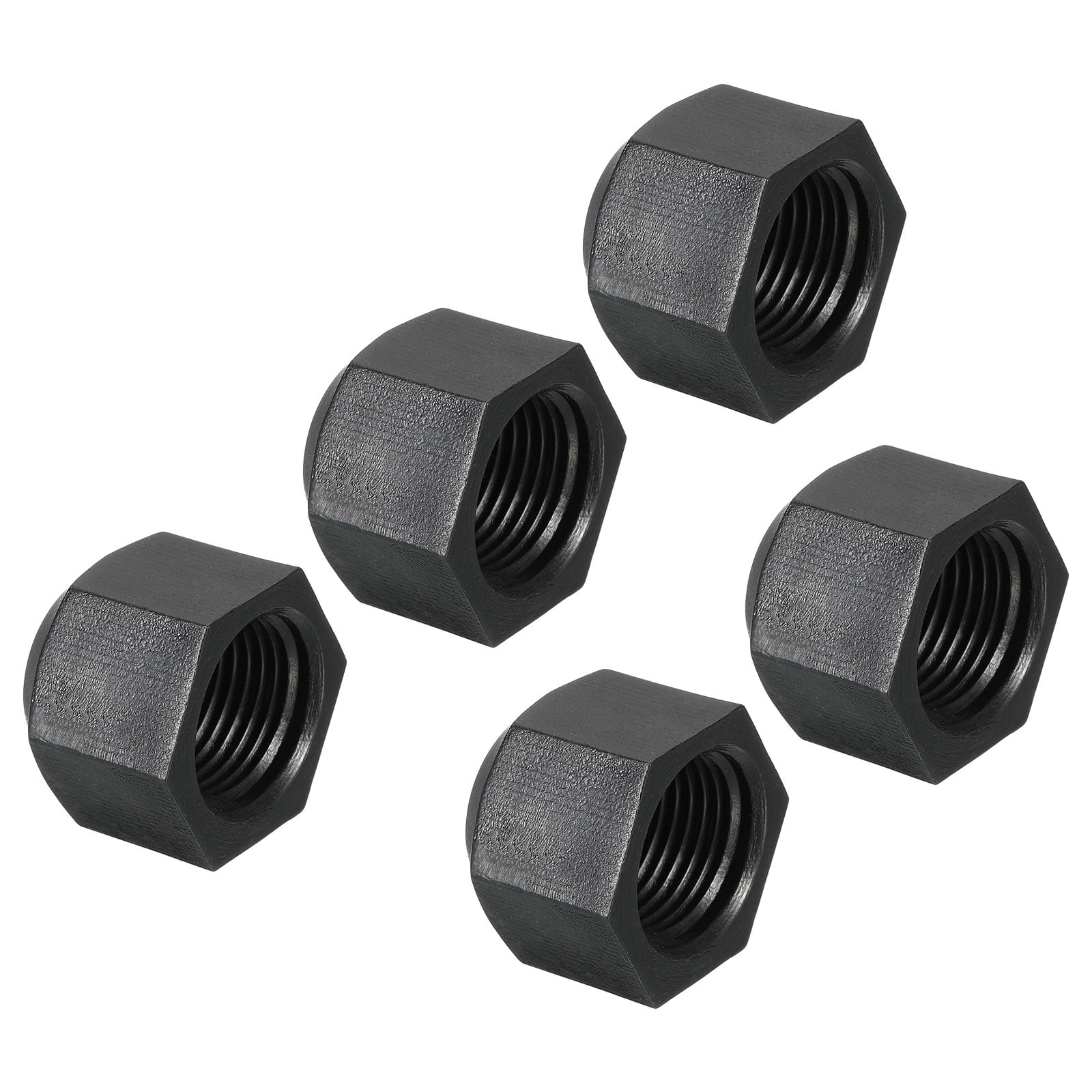 Uxcell Plastic Flare Cap Female Thread 5Pcs 45 Degree SAE Flare Tube ...