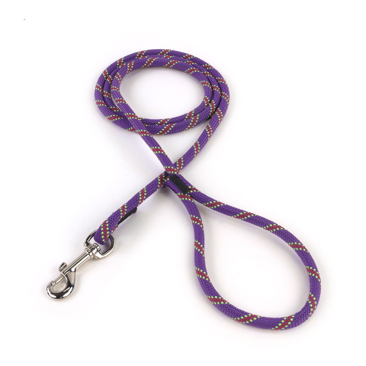 3/8 Purple w/ Red & Neon Green Tracer Rope Leash - Walmart.com