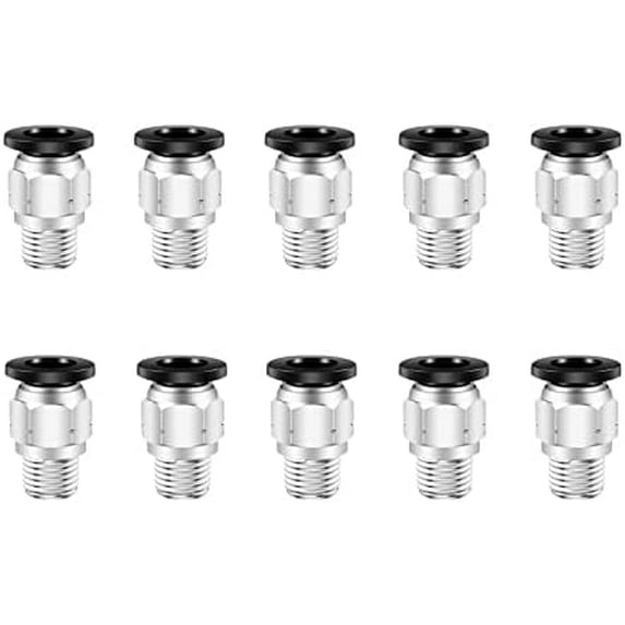 3/8 Push to Connect Fittings,3/8 Inch Od Tube to 1/8" NPT Male Thread ...