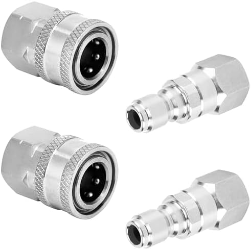 3/8” Quick Connect Fittings, Pressure Washer Swivel Fitting, Power ...