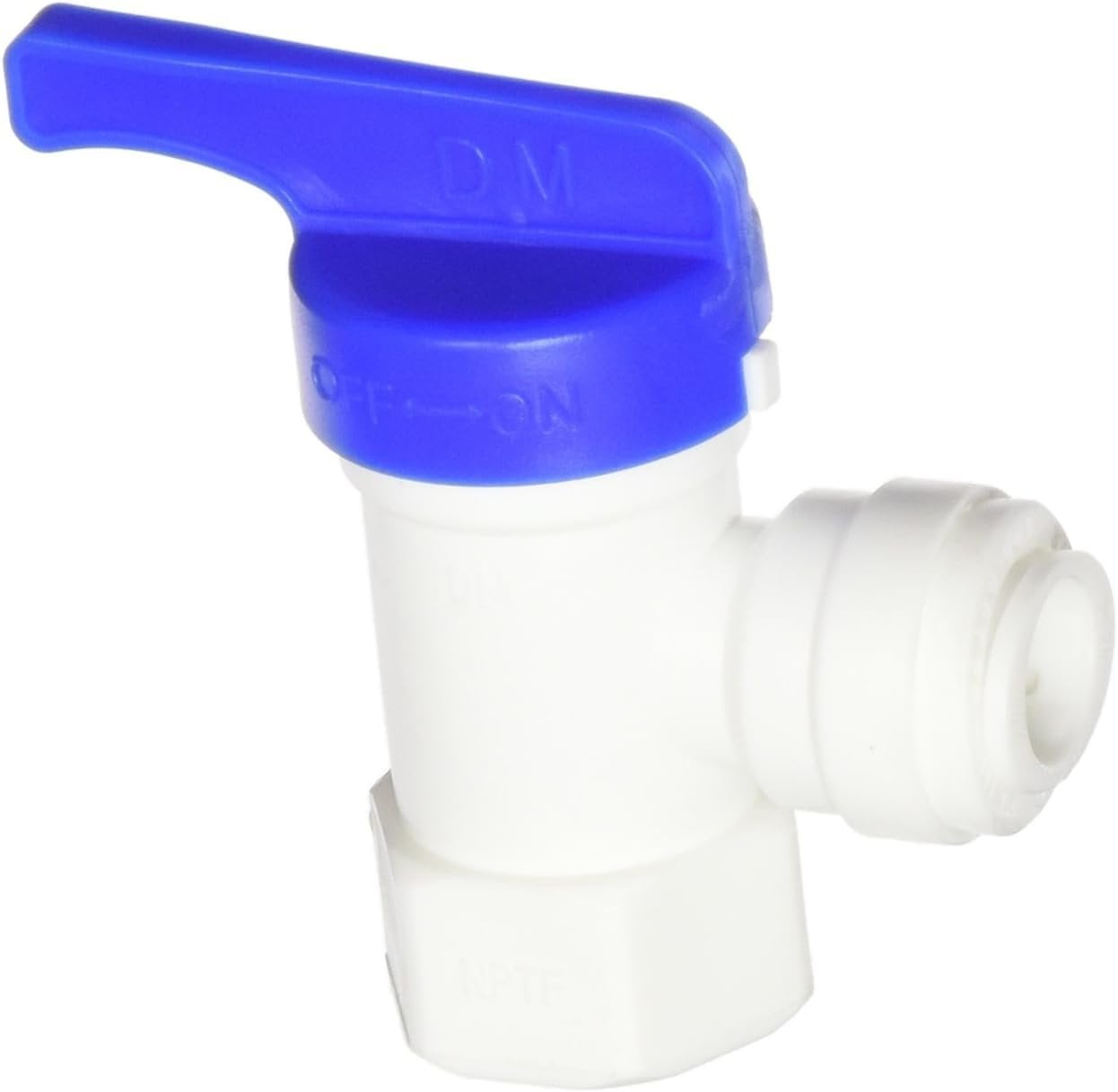 3/8" Quick Connect x 1/4" Female NPT Reverse Osmosis RO Tank Ball Valve ...