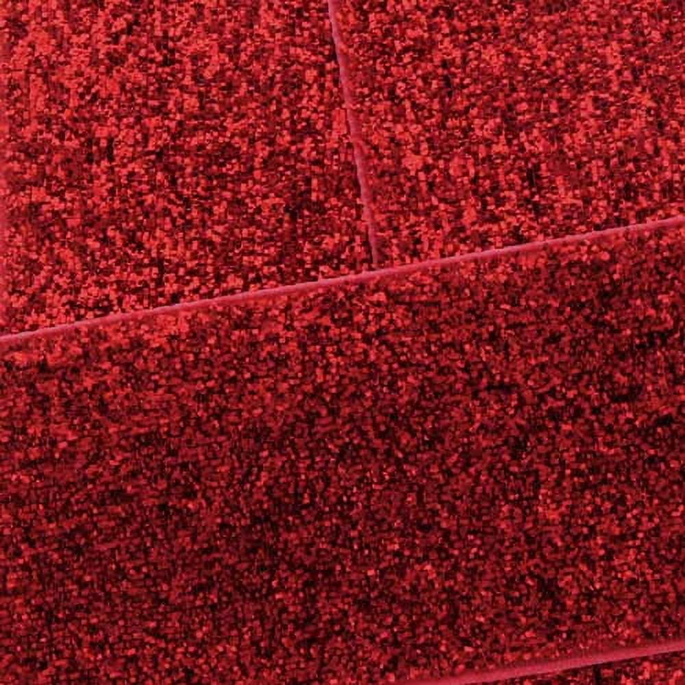 3/8" Glitter Ribbon 250 Red 25 Yard - Walmart.com