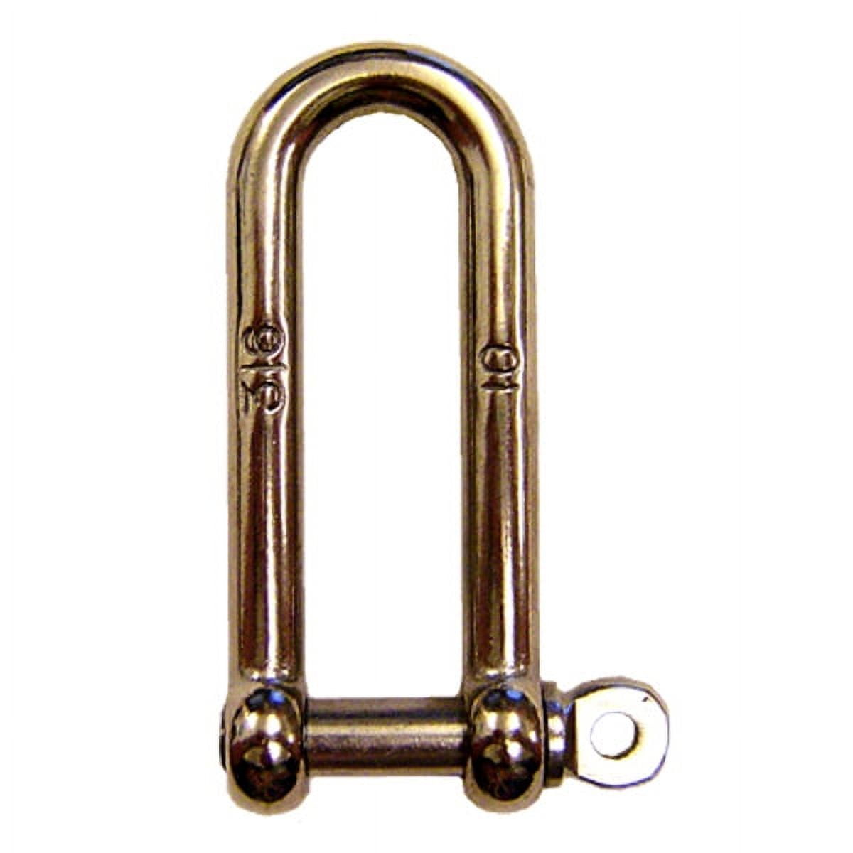 3/8" Screw Pin Long D Shackle Stainless Steel - Import - Walmart.com