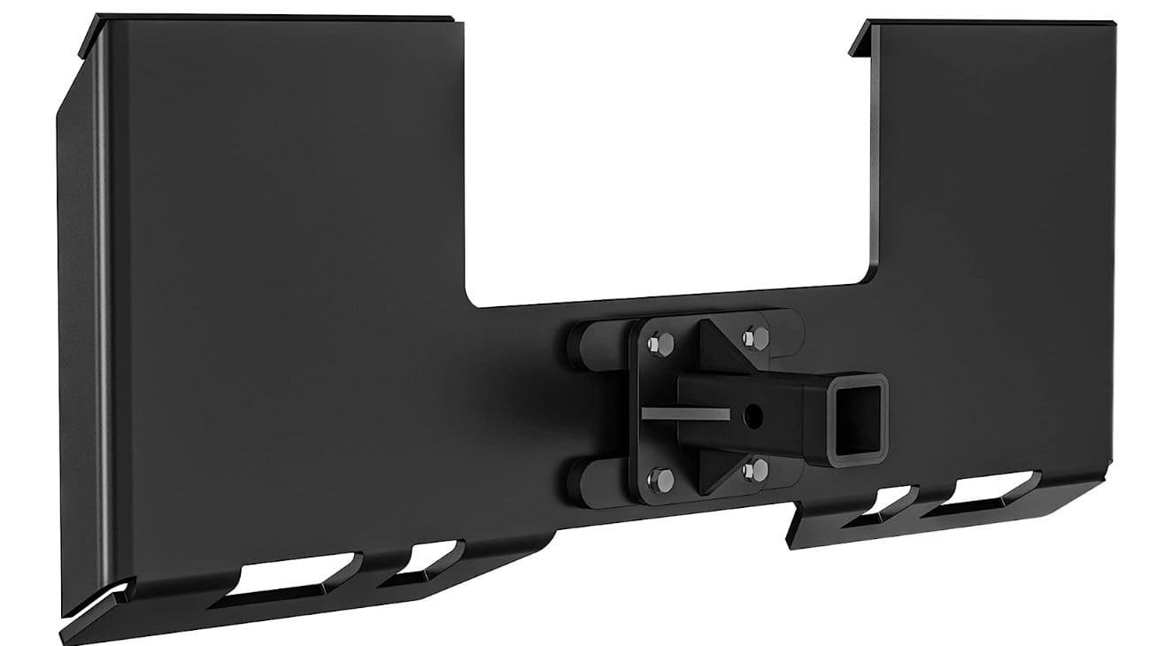 3/8" Skid Steer Attachment Plate, with 2" Removable Trailer Hitch ...