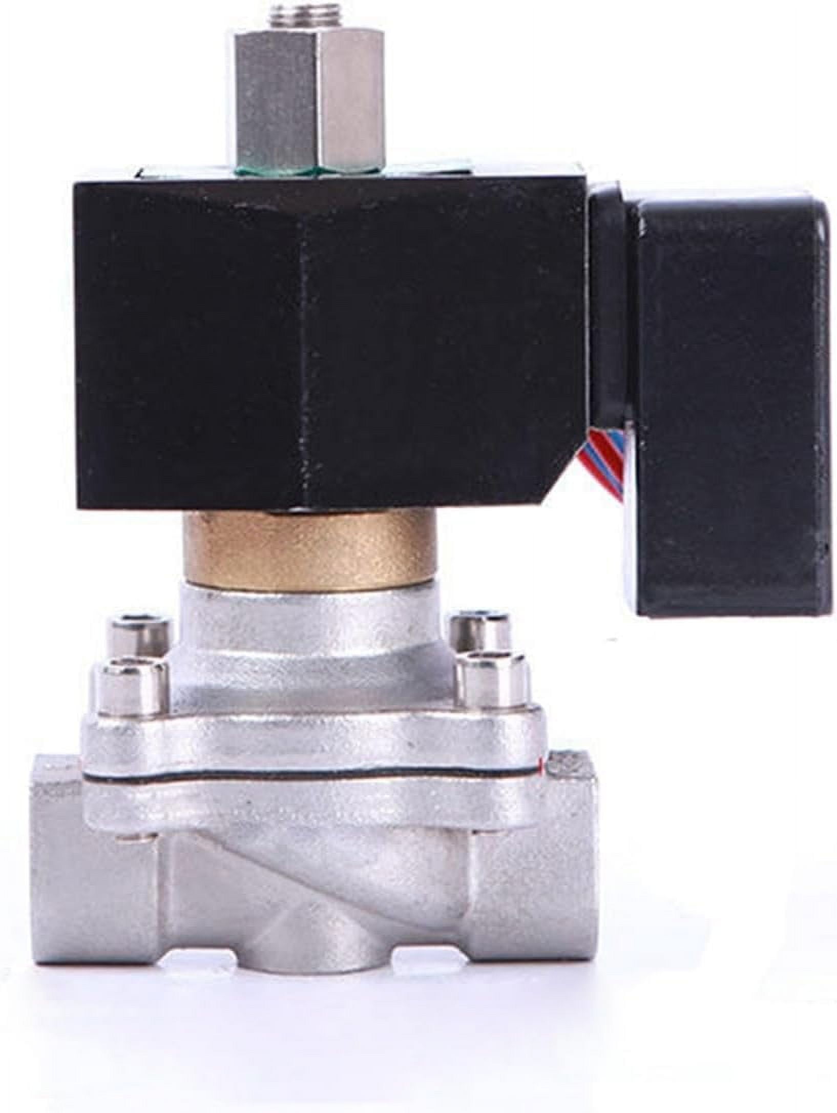 3/8" Stainless Steel Non Solenoid Valve Waterproof Normally Open Solenoid Valve With LED Power ...