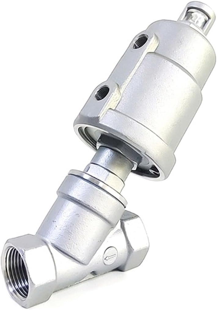 3/8" Stainless Steel Pneumatic Threaded Angle Seat Valve Y Type High ...