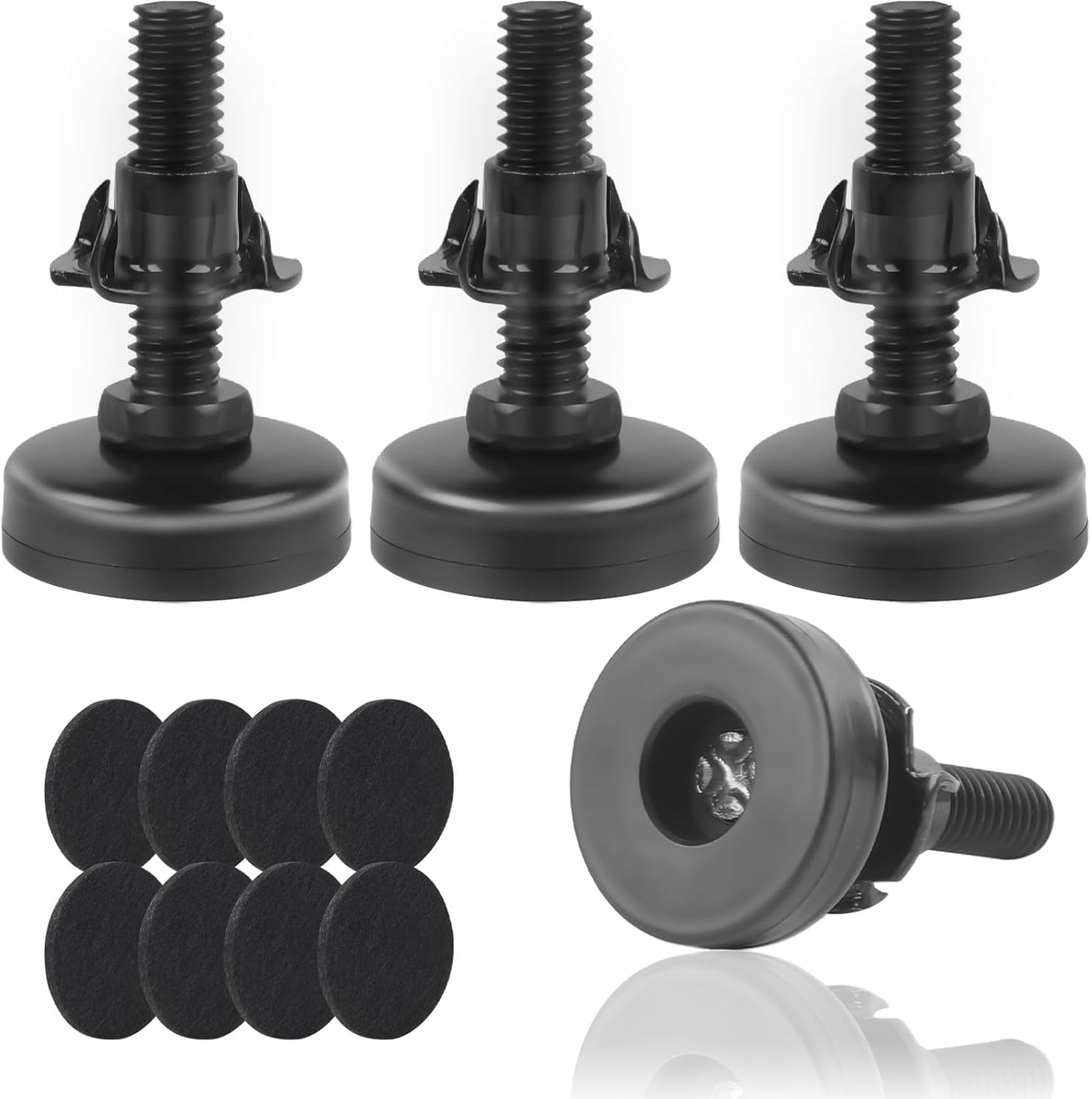 3/8" Thread Furniture Feet Levelers, Adjustable Furniture Feet Screw in ...