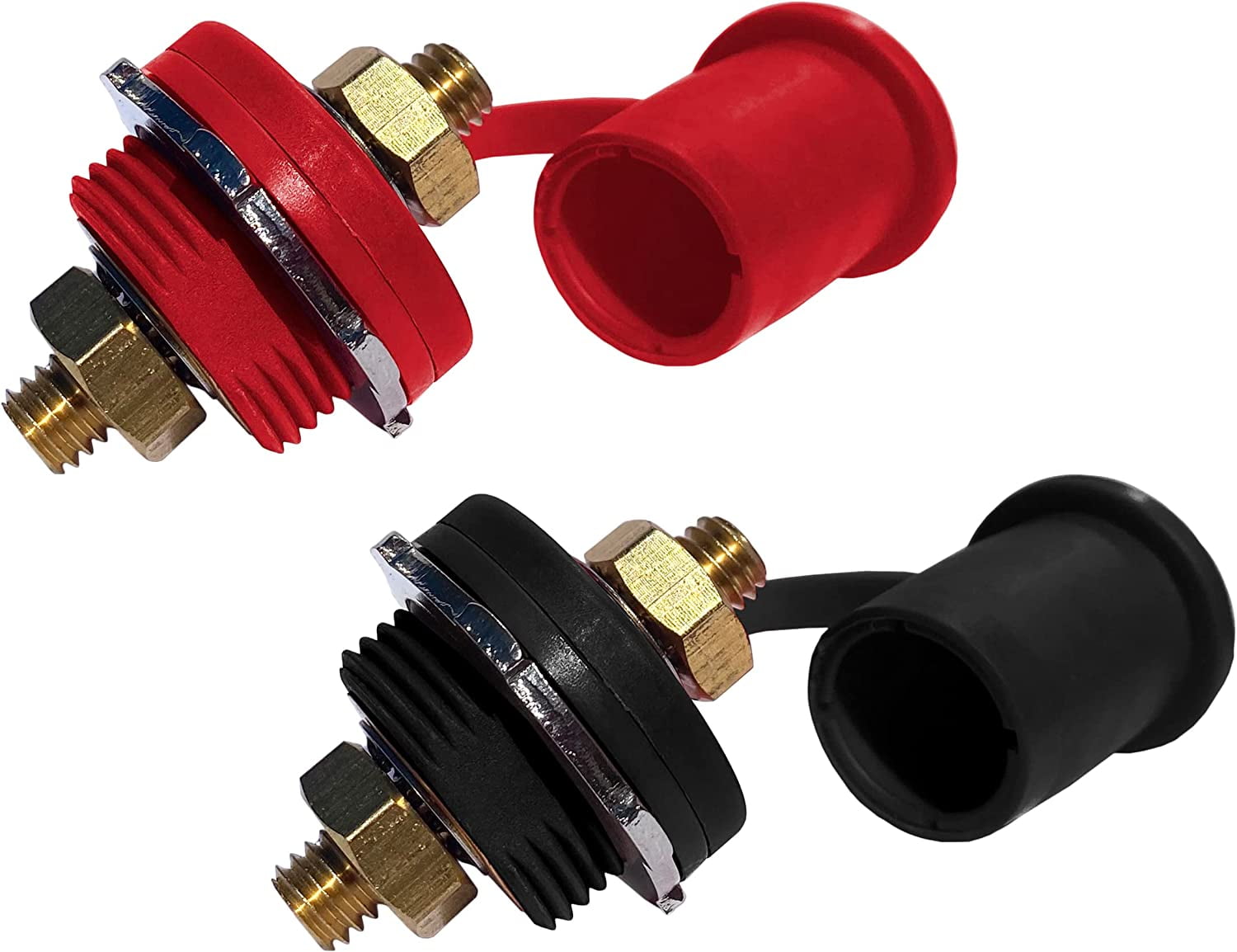 3/8" Thru-Panel Stud Junction with Cover, High Power Copper Core ...