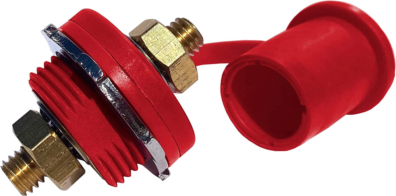 3/8" Thru-Panel Stud Junction with Cover, High Power Copper Core ...