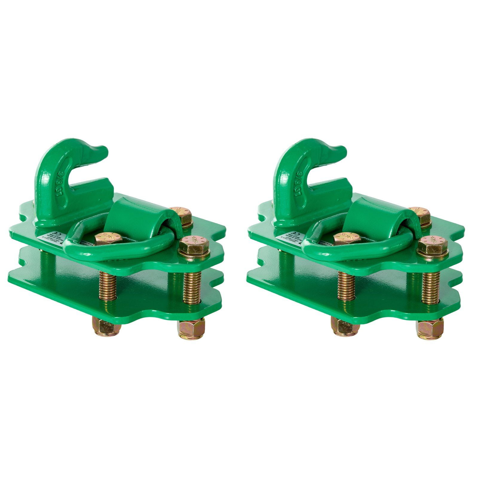 3/8" Tractor Bucket Hooks Grade 70 Forged Steel 2 Pack Grab Hooks Green ...