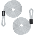 Seamander White 3/8" x 6 Feet Double Braided Dock Line & Rope 2 Count ...