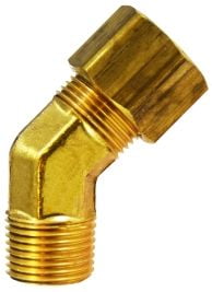 3/8 X 1/4 Comp X MIP 45 Elbow, Compression, Brass Fittings - Walmart.com