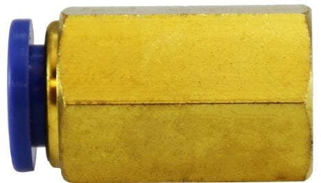 3/8 X 3/8 Push-In X FIP Adapter, Composite Body Push In Fittings, Brass ...