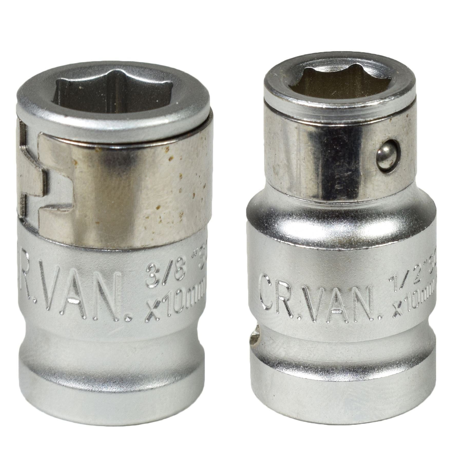 3/8\" and 1/2\" Drive 10mm Hexagon Screwdriver Bit Holders Adapters ...