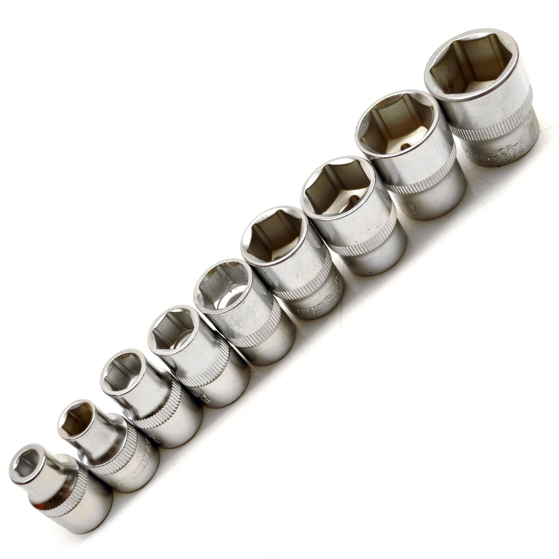 3/8 drive AF Imperial American Size Across Flats Shallow Sockets 9PC ...