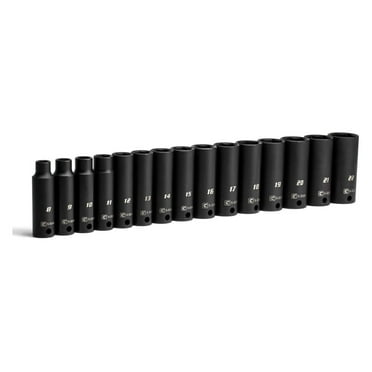 HART 10 Piece 3/8-inch CR-MO Impact Rated Socket Set, Metric Sockets ...
