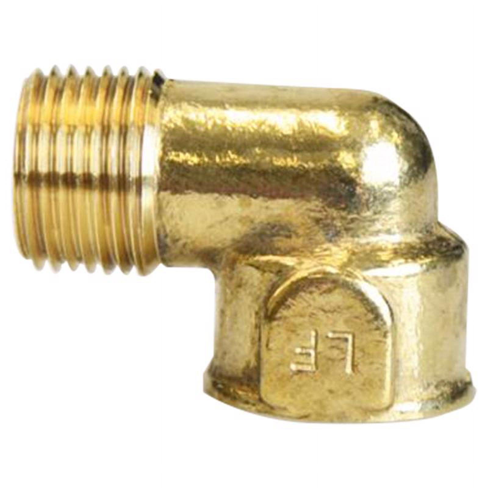 3/8 in. FPT X 3/8 in. D MPT Brass 90 Degree Street Elbow - Walmart.com