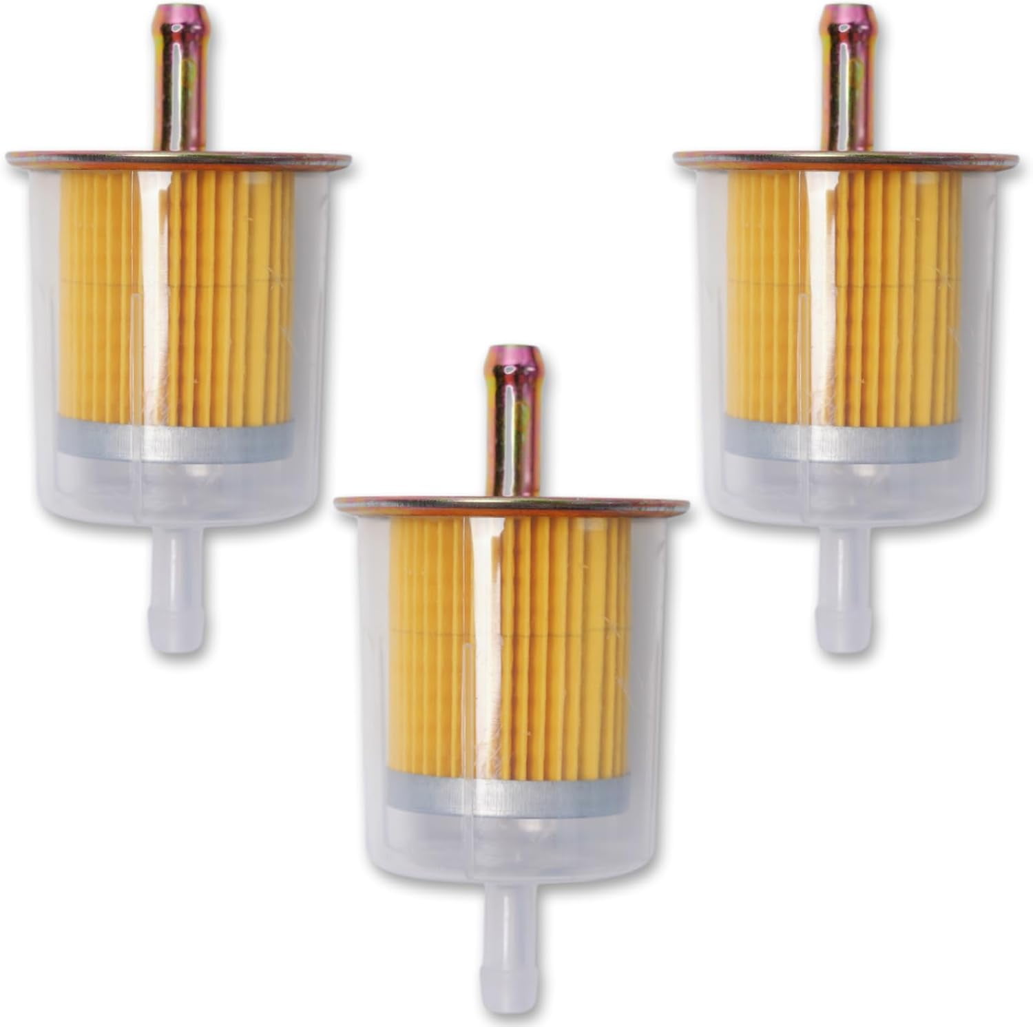3/8 inch Universal Gas Inline Fuel Filters, Fits Fuel Line and Widely ...