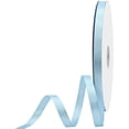 3/8 inch Wide 100 Yards Double Face Lt.Blue Satin Ribbon Fabric Ribbon ...