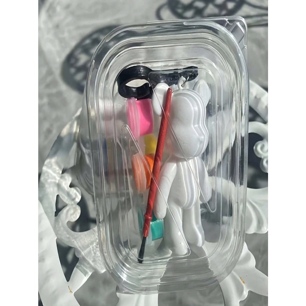 3/8 pieces of creative handmade keychains, colorful bear keychains ...