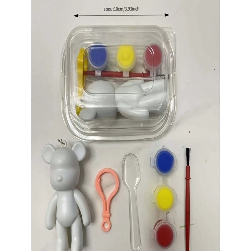 3/8 pieces of creative handmade keychains, colorful bear keychains ...