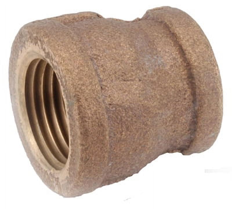 3/8" x 1/8" Rough Brass Reducing Coupling Lead Free Compliant Product ...