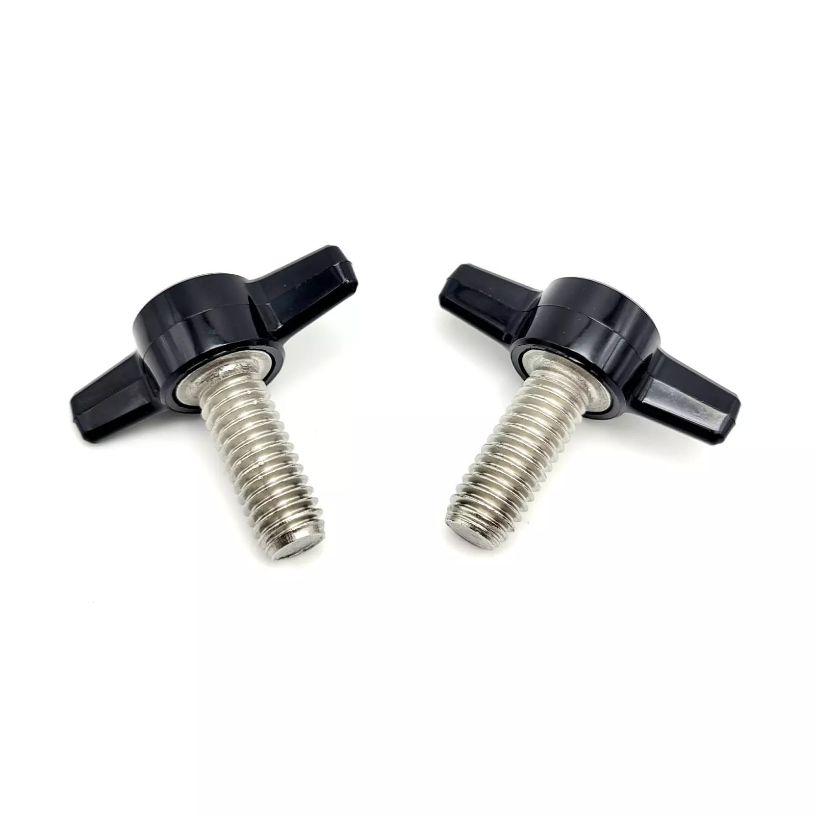3/8" x 1" Thumb Screw T Bolts Black Tee Wing Clamping Knob Stainless ...