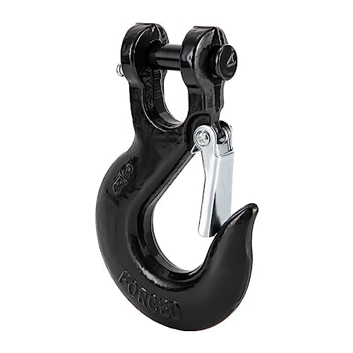 3/8" x 100FT Synthetic Winch Rope with Hook - 23,809 LBS Breaking ...