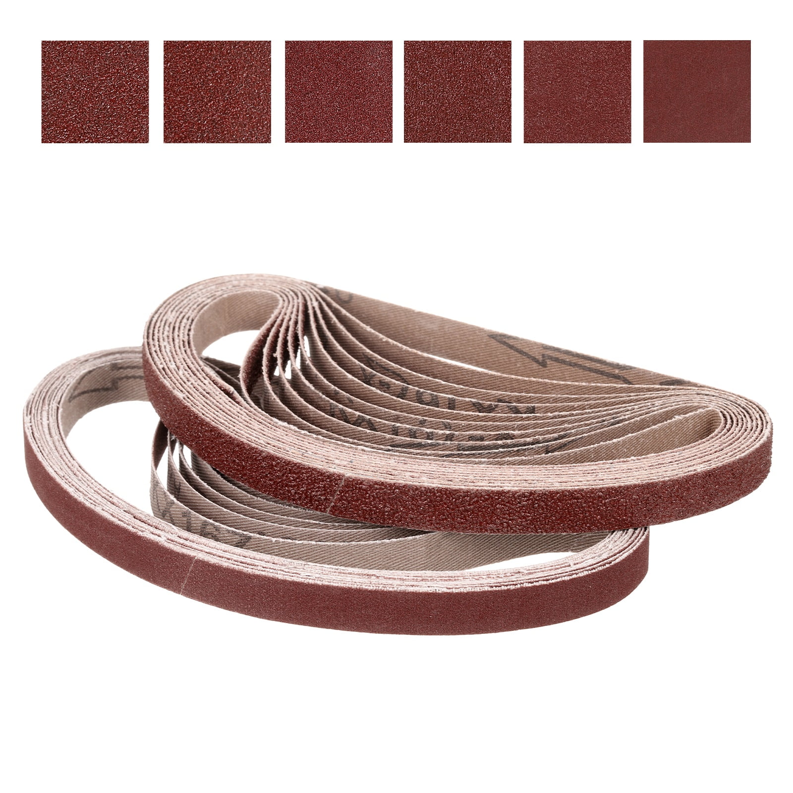 3/8 x 13 Inch Sanding Belt, 24 Pcs 60/80/120/150/240/400 Grit Knife ...