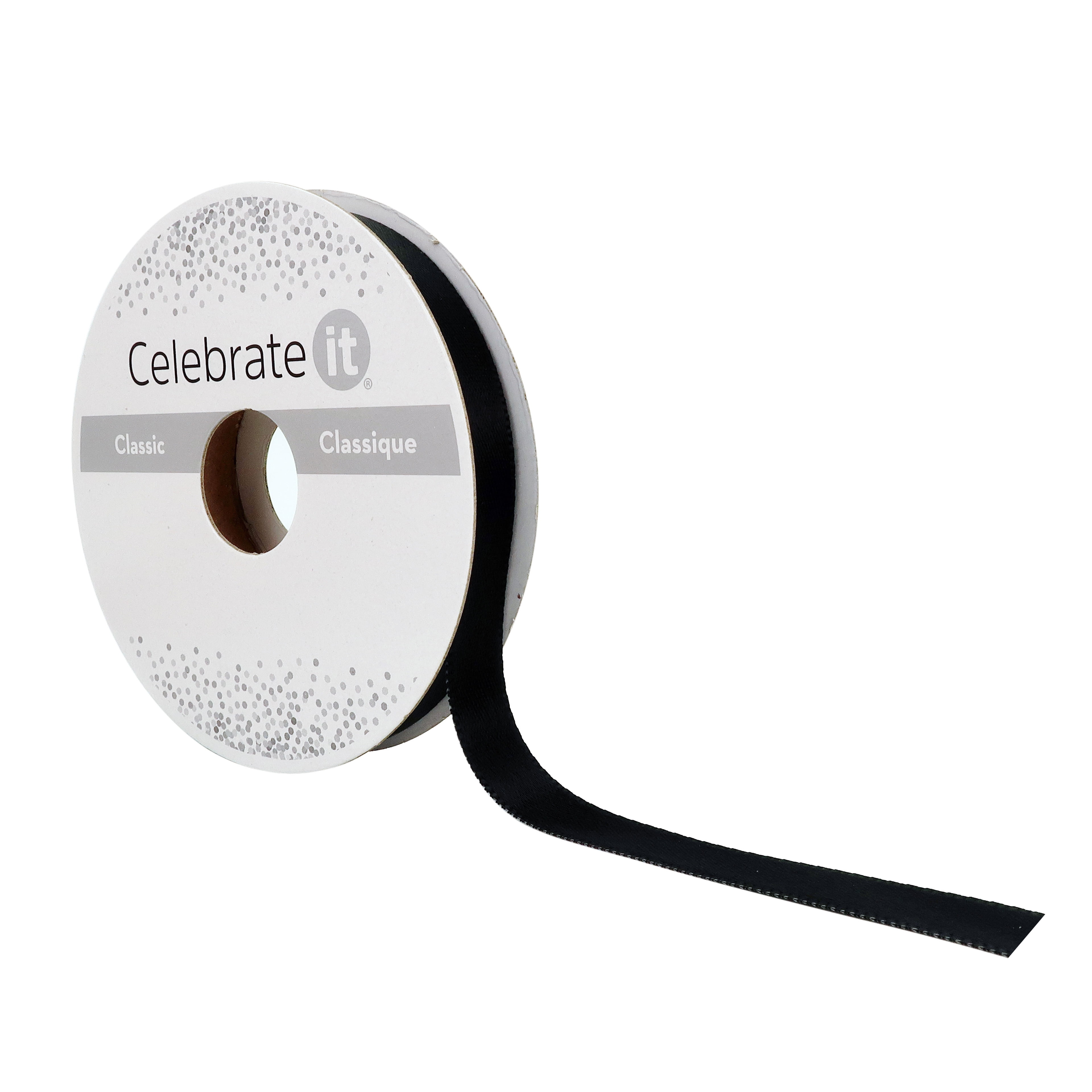 3/8" x 15yd. Satin Double Face Ribbon by Celebrate It® Classic ...