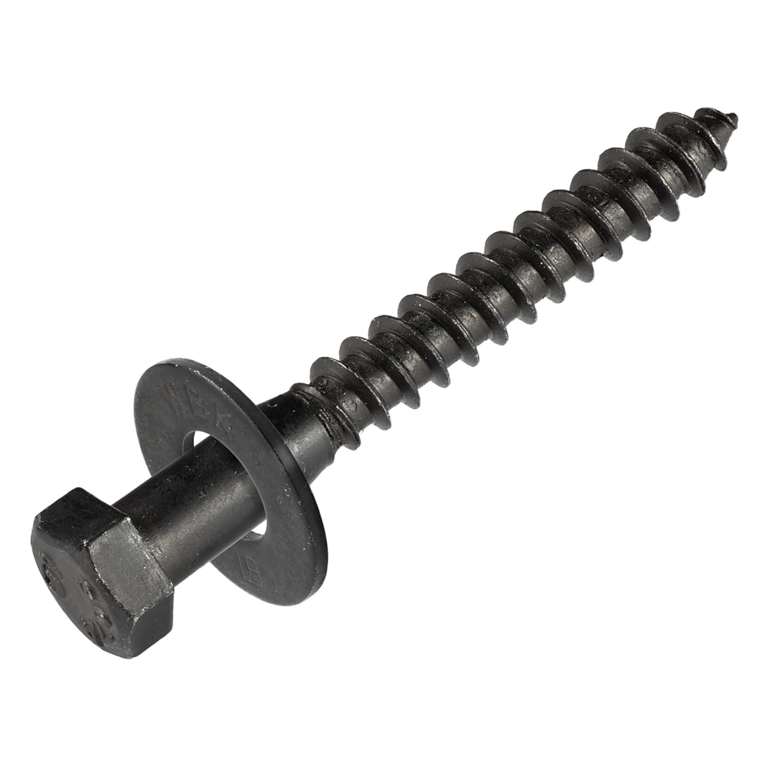 3/8 x 2-1/2 (50 Pack) Lag Screw Kit, 50 Screws and 50 Washers, Ceramic ...