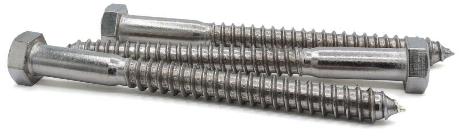 3/8" x 2 1/2" Lag Screws / Steel / Zinc - 300 Piece Carton - Walmart.com