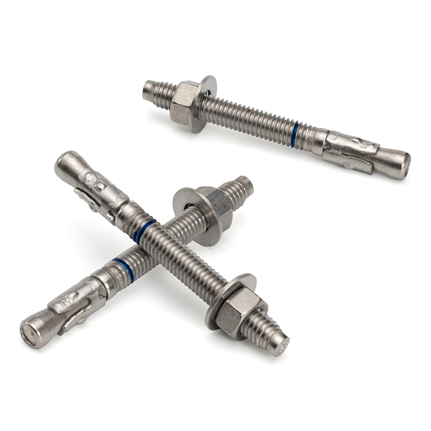 3/8" x 3-3/4" Concrete Anchors (12 Pack) 3/8 inch Wedge Anchors Bolts ...