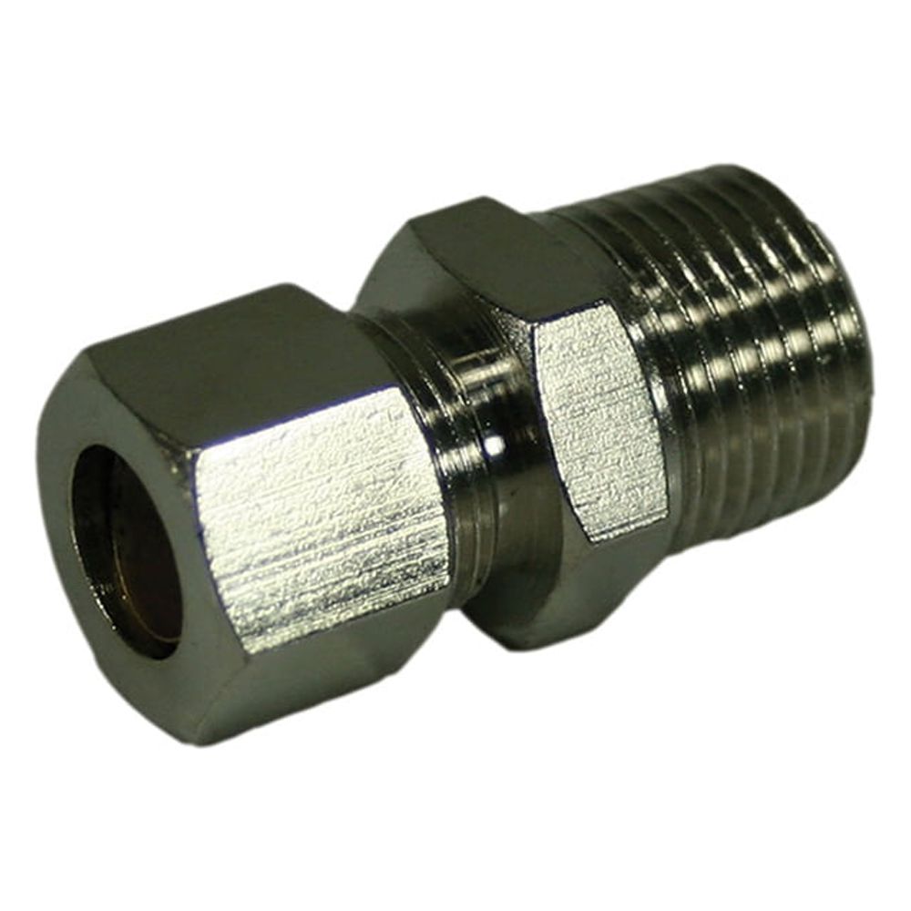 3/8" x 3/8" Chrome Plated Compression x Male Connector, Lead Free,PartNo N68066L - Walmart.com