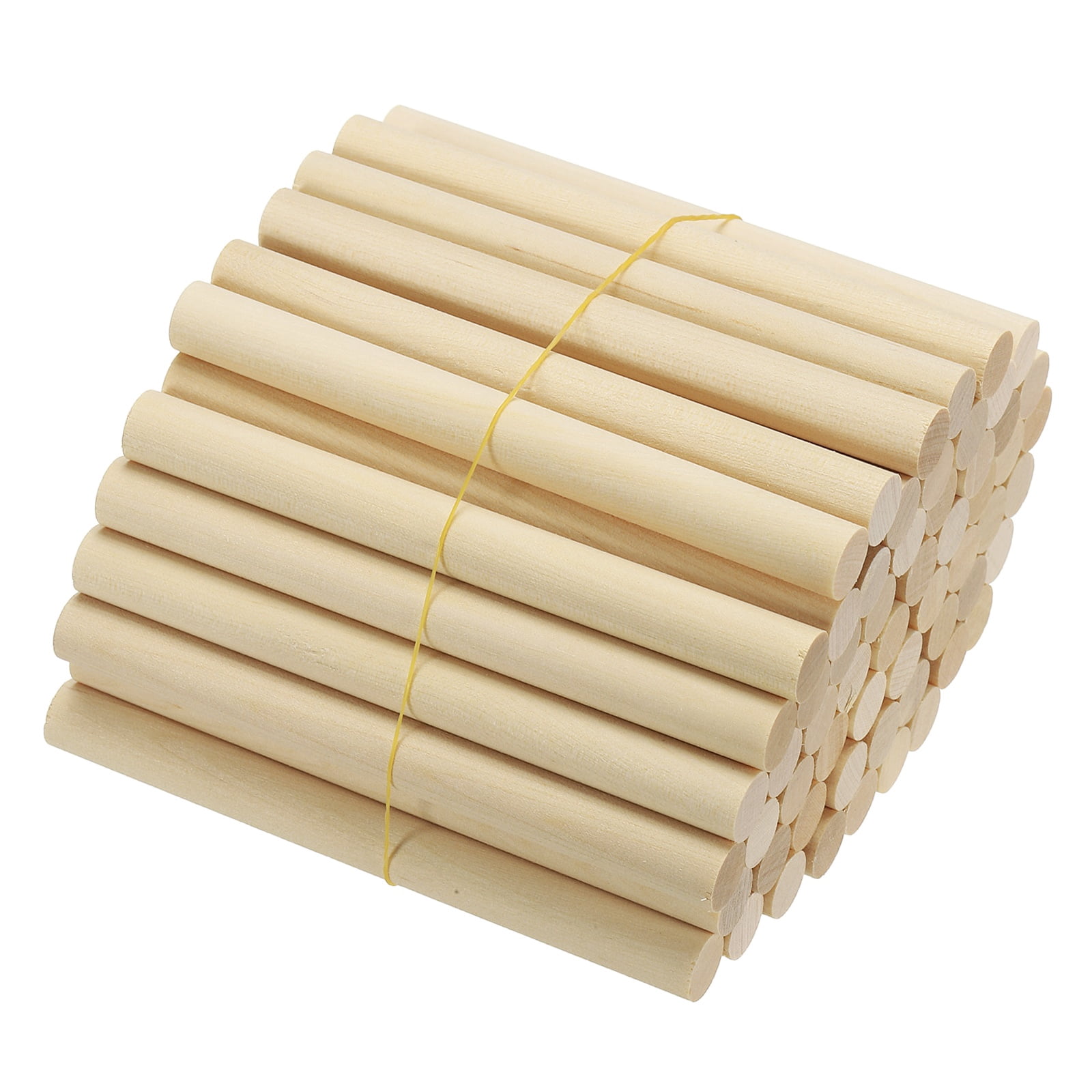 Uxcell Wooden Dowel Rod, Wood Dowels Unfinished Round Wood Sticks ...