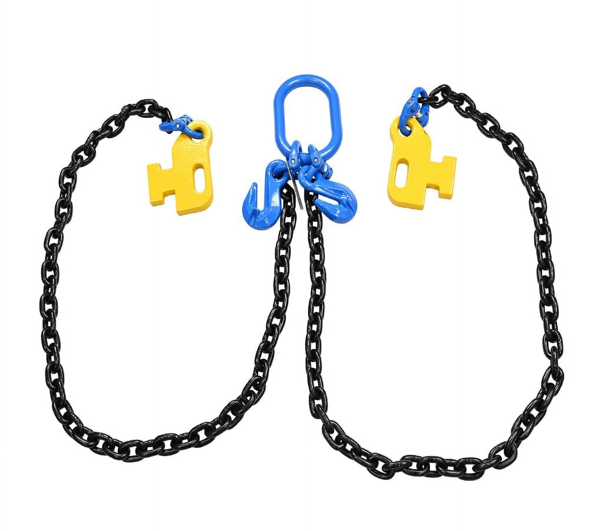 3/8" x 5' Sea Shipping Container Loading Chain Bridle G100, V-Chain ...