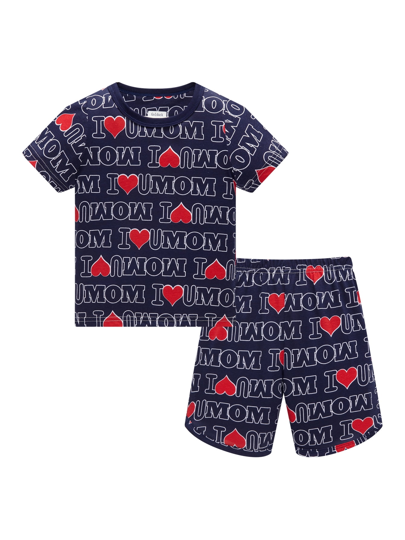 3-8-year-old children's short sleeved set, boys' fashionable cartoon ...