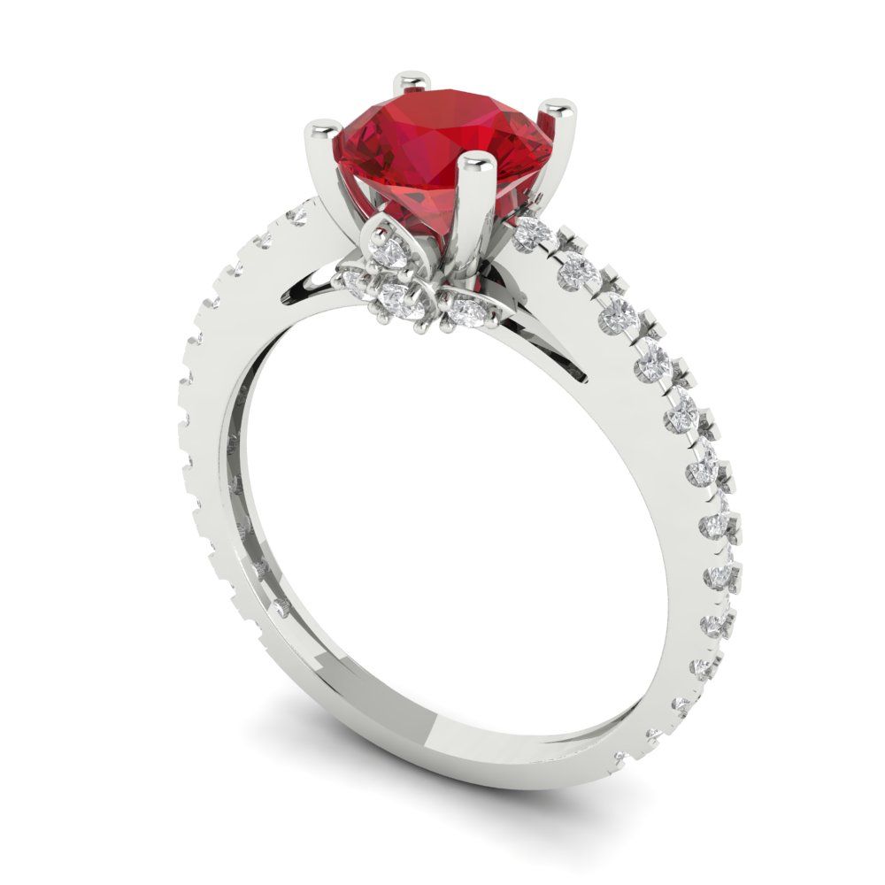 3.84ct emerald cut yellow natural citrine 18k white gold engraving statement bridal wedding halo ...