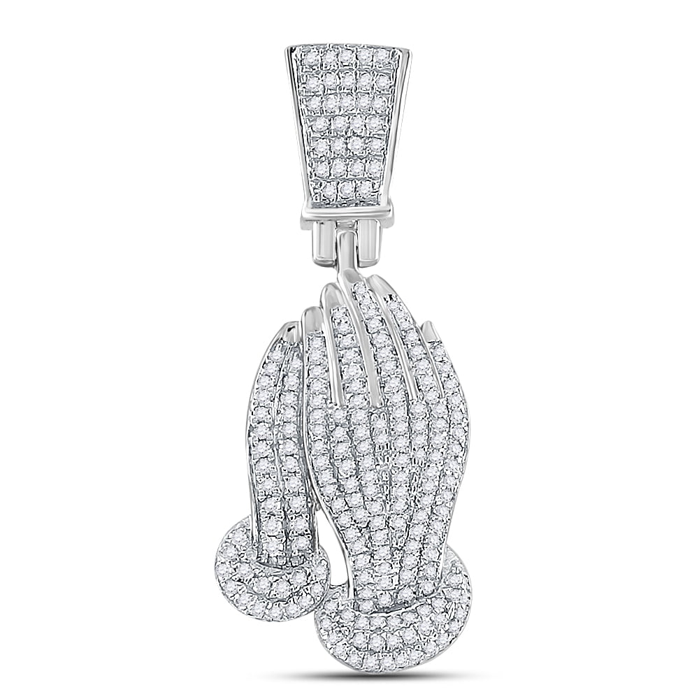 3/8CT-DIA MENS PRAYING HANDS CHARM - Walmart.com