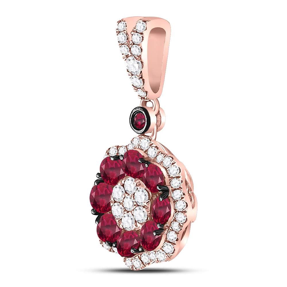 3/8CTW-DIA 7/8CT-RUBY PENDANT - Walmart.com