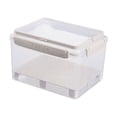 3.8LPortable Airtight Storage Containers with Handle – Double Layer ...