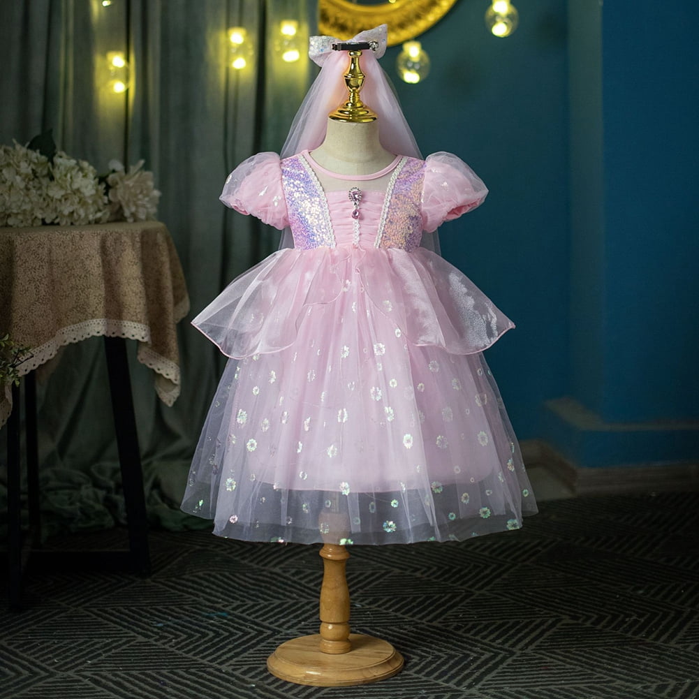 3-8T Princess Dresses for Girls Kids, Light Up Costume Cosplay ...