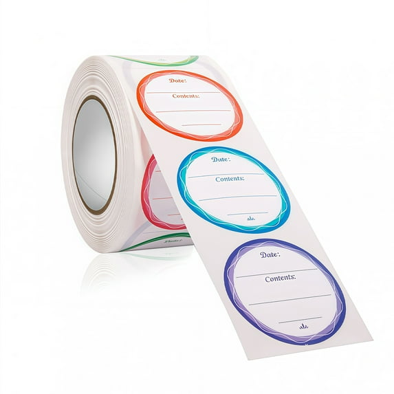 3.8cm Writable Adhesive Sticky Note Roll Of 500 Round Labels For Home ...